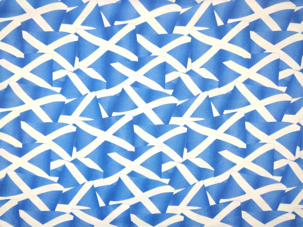 Saltire Scottish Flag Fabric – Blyth & Bonnie