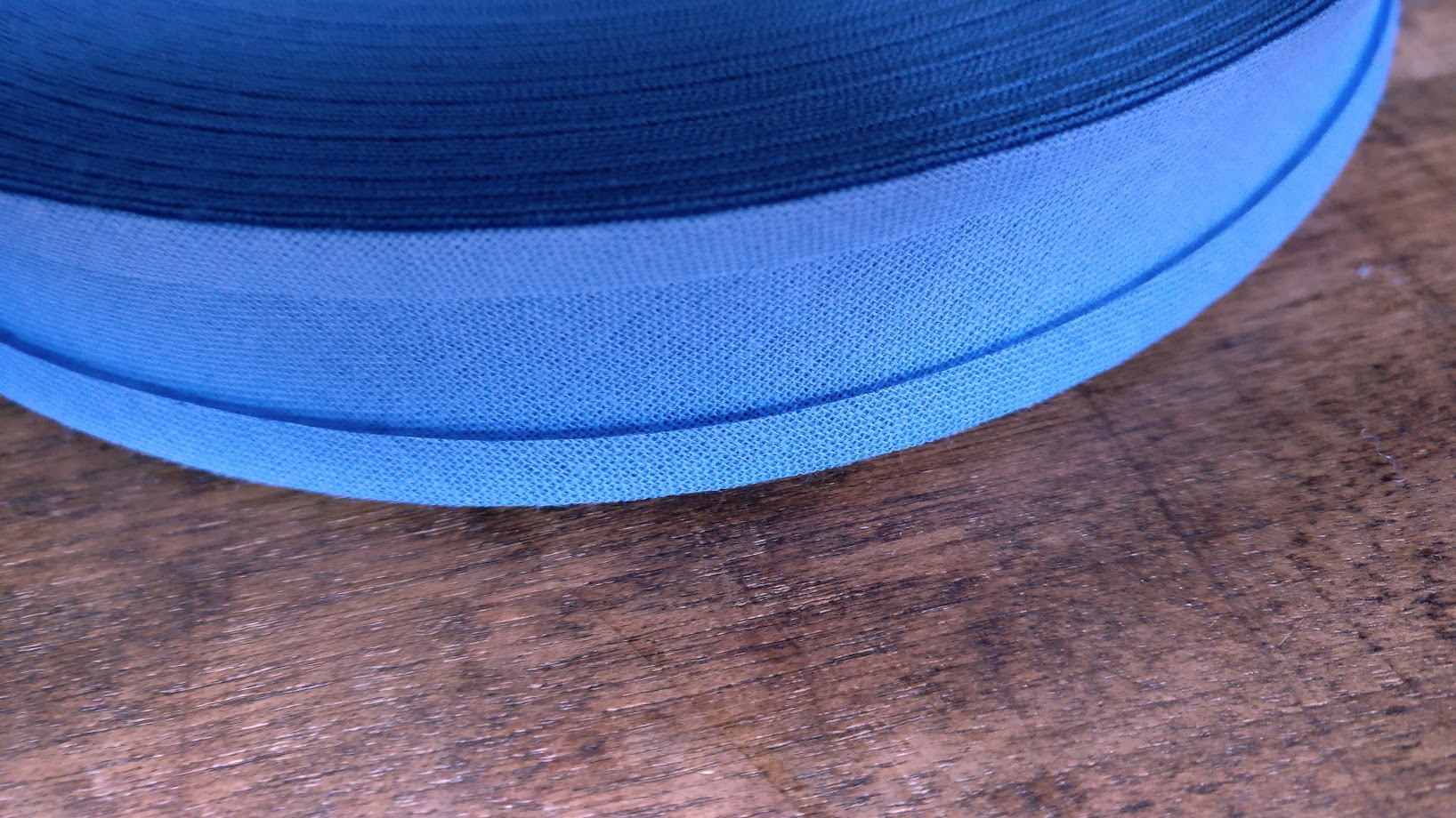 Butcher Blue Cotton Bias Binding/Tape 25mm - Blyth & Bonnie