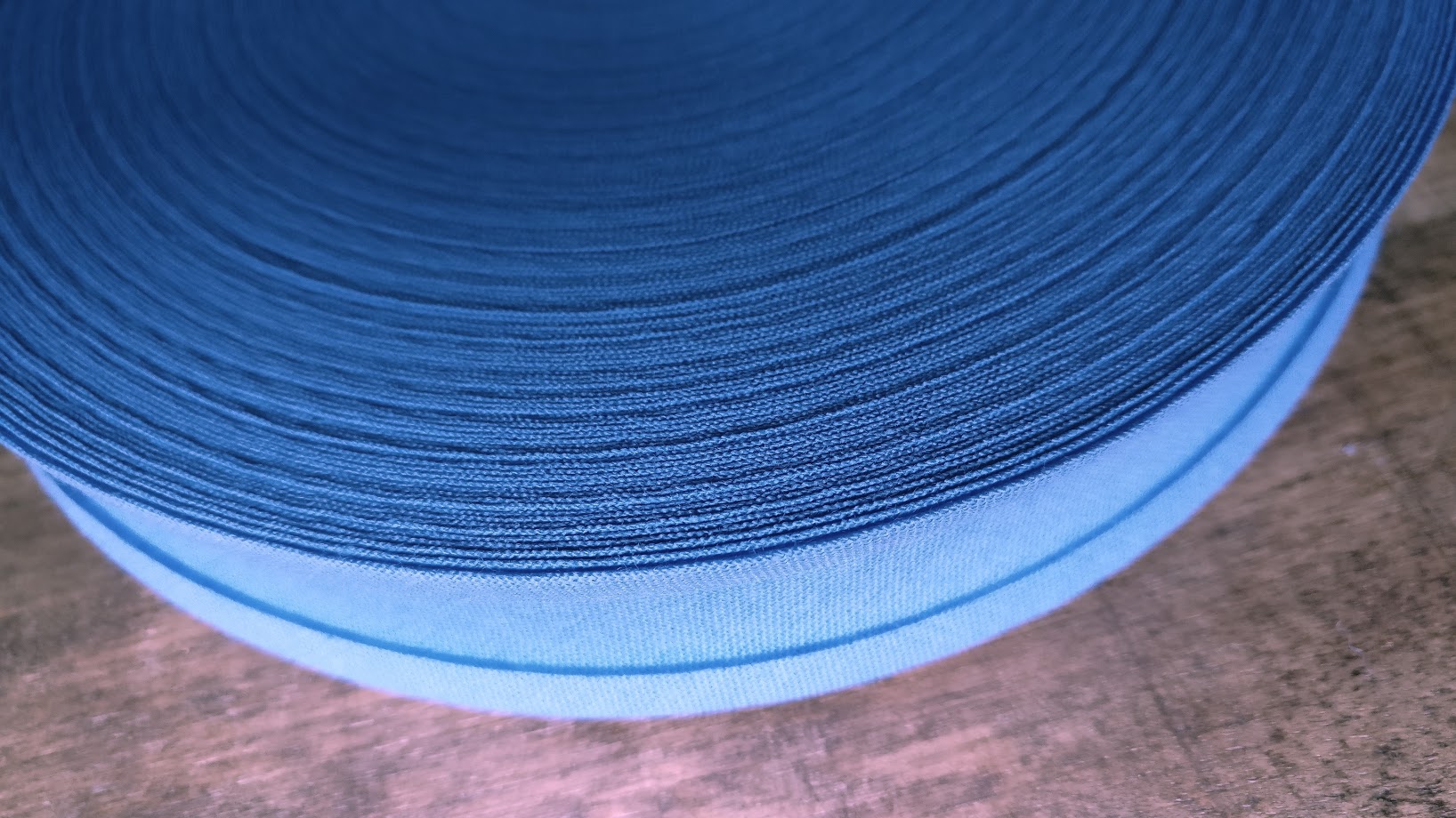 Butcher Blue Cotton Bias Binding/Tape 25mm - Blythe & Bonnie